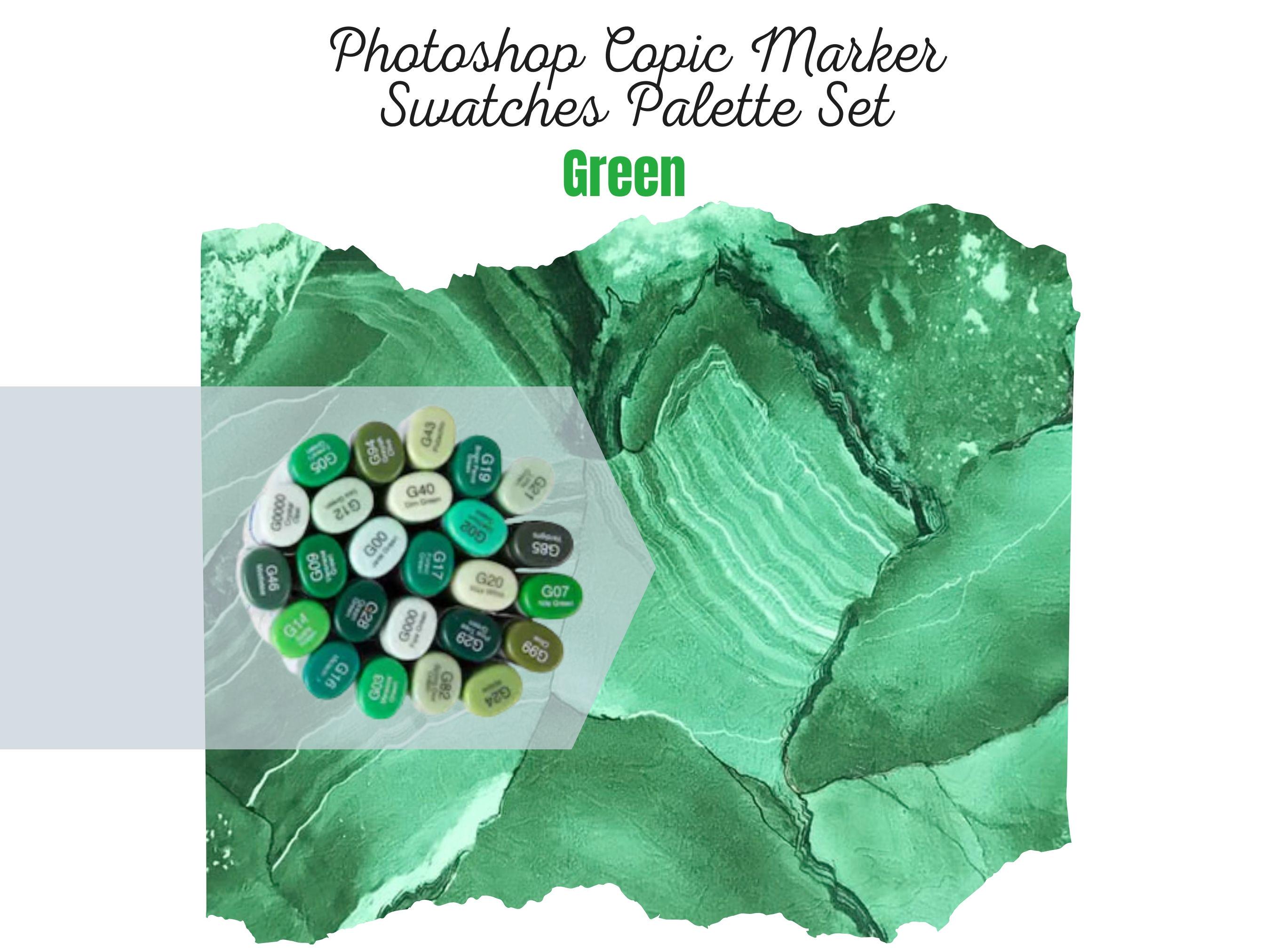 Photoshop Color Palette | Green Set - Etsy