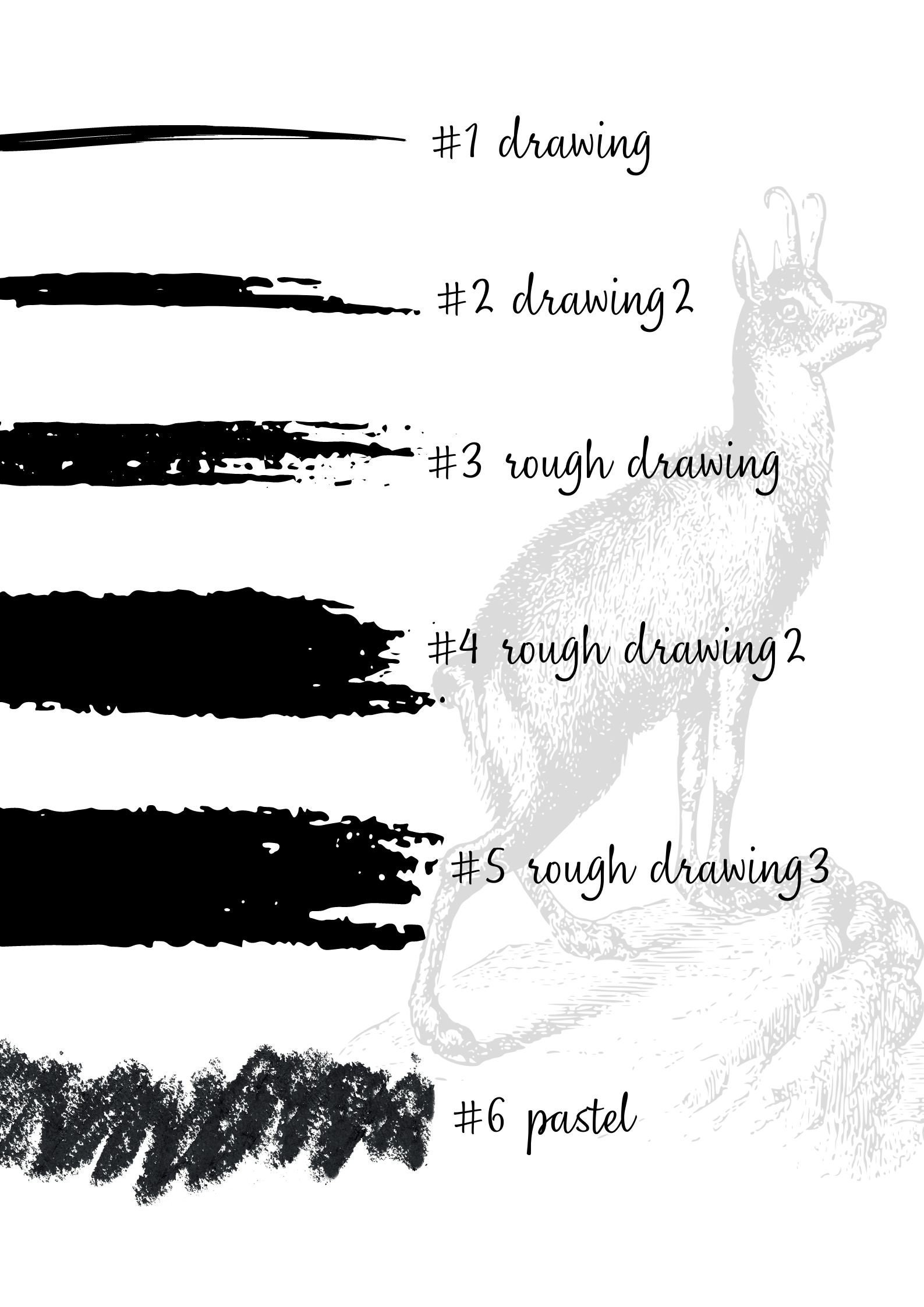 Photoshop Brushes Set | Pencil Texture Pastel | Pencil Brushes ...