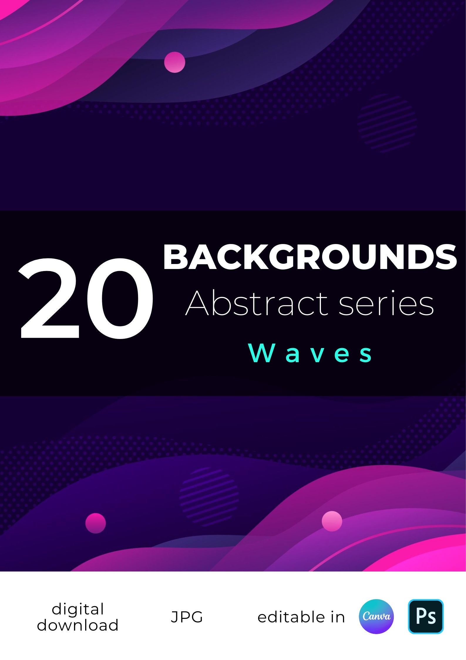 Printing Digital Papers Abstract Backgrounds Waves Pack - Etsy
