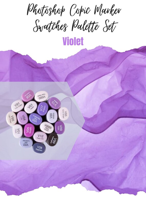 Photoshop Color Palette Violet Set | Etsy