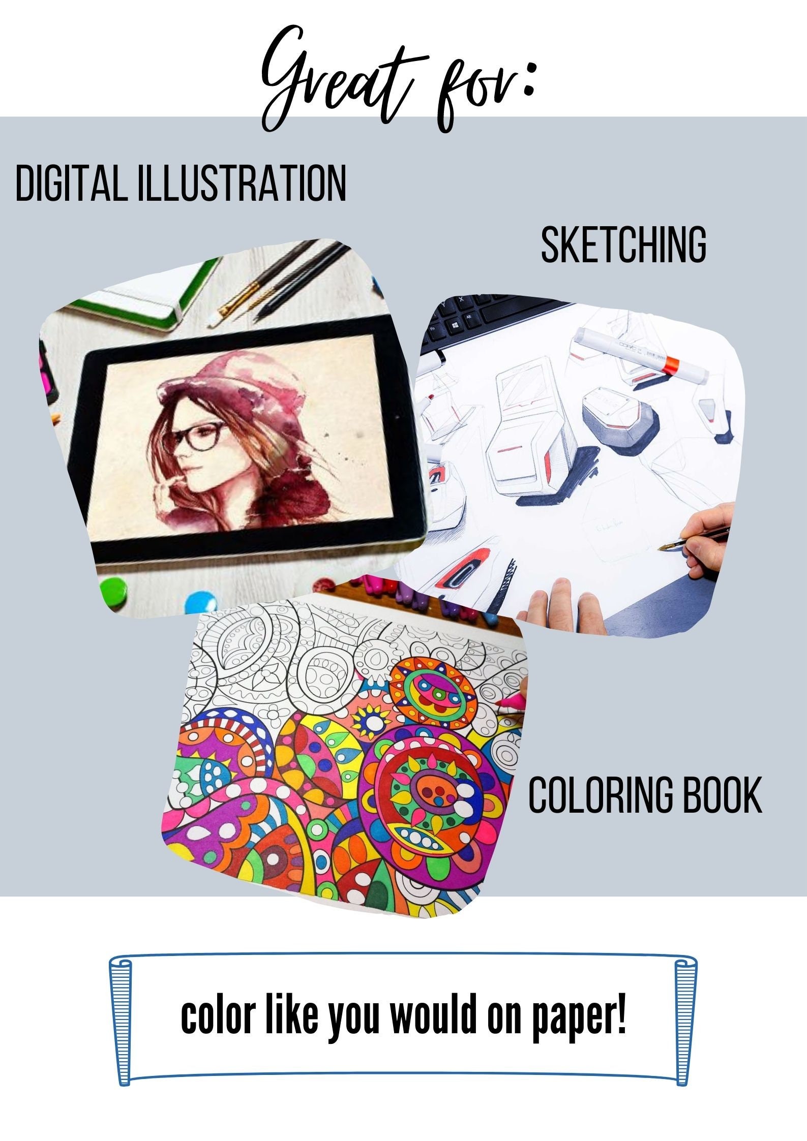 Photoshop Color Palette | Blue Set - Etsy