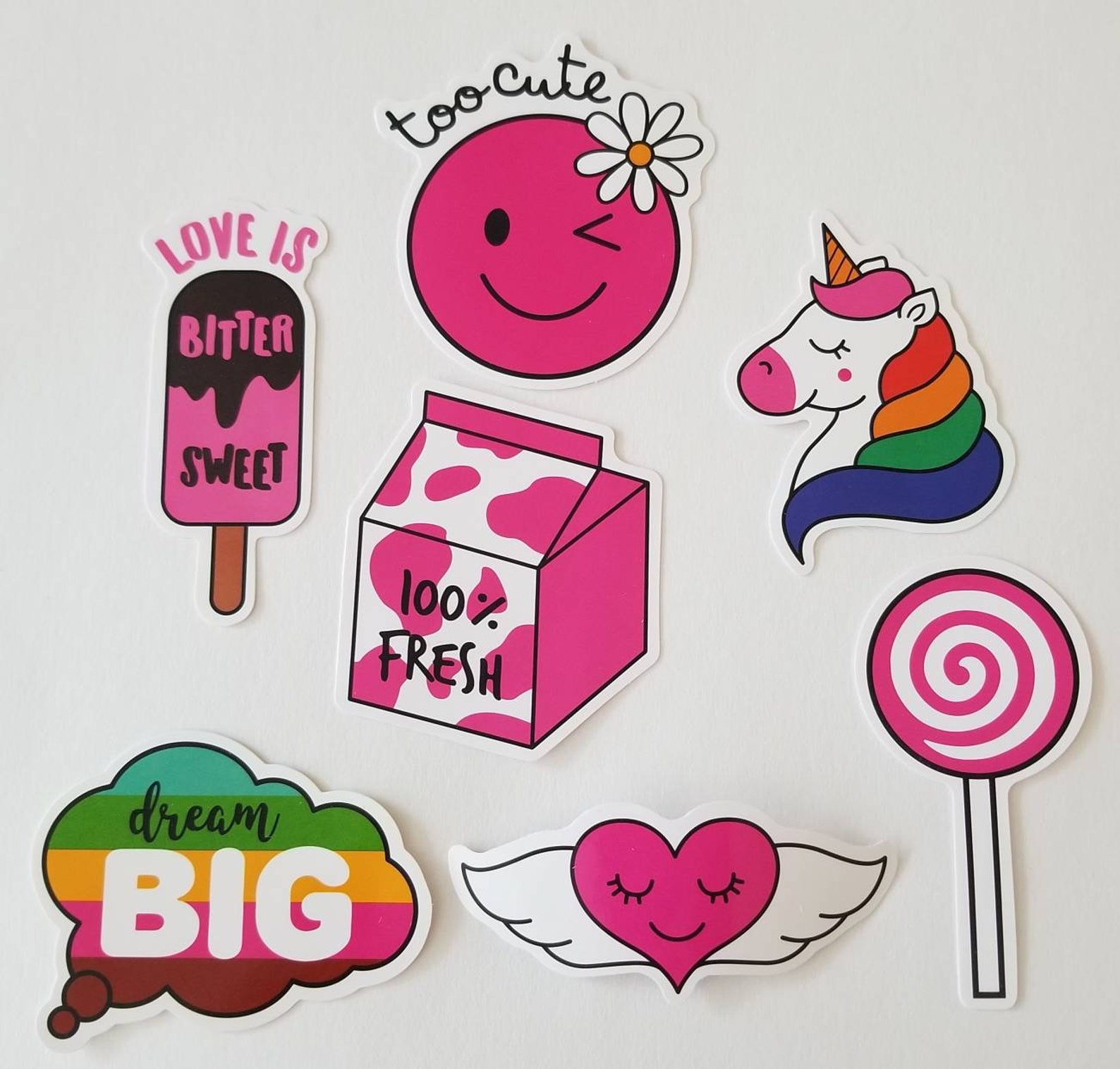 Cute Retro Stickers 10 Pack - Etsy