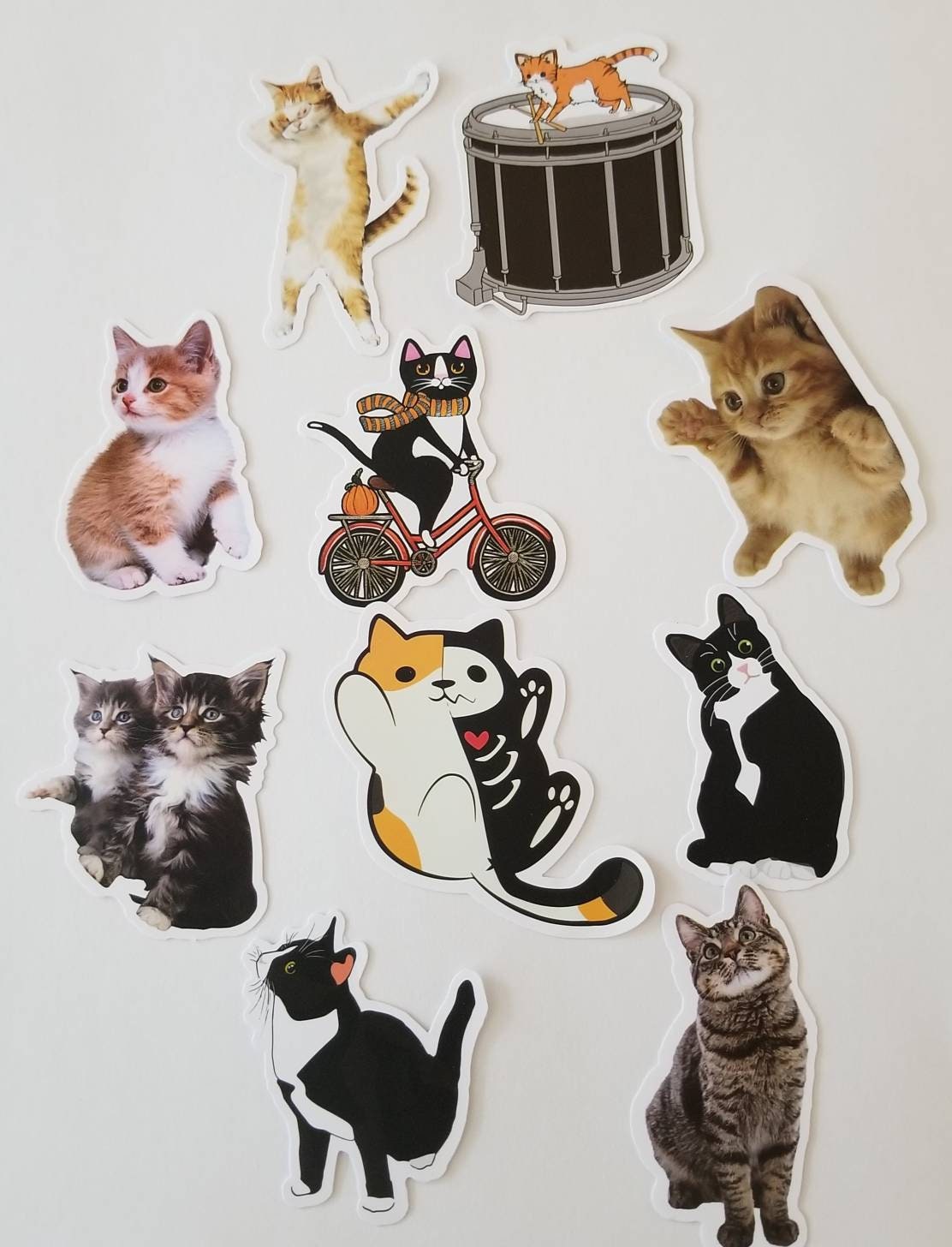 Cat Stickers 10 Pack - Etsy