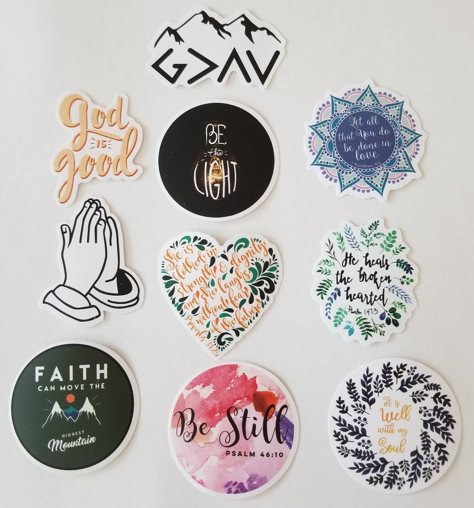 Religious Stickers Pack of 10 - Etsy
