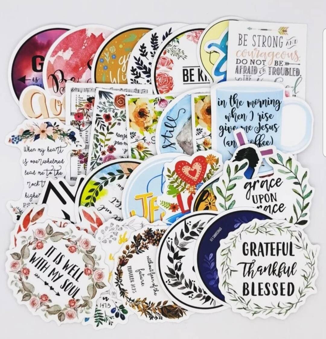 Religious Stickers Pack of 10 - Etsy
