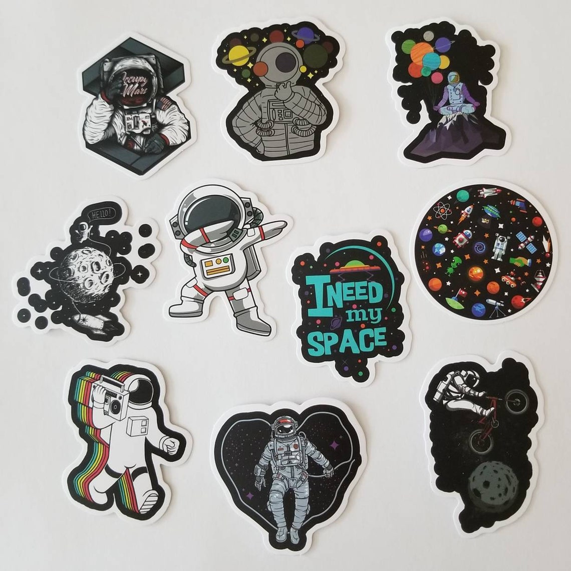 Space Stickers Pack of 10 - Etsy