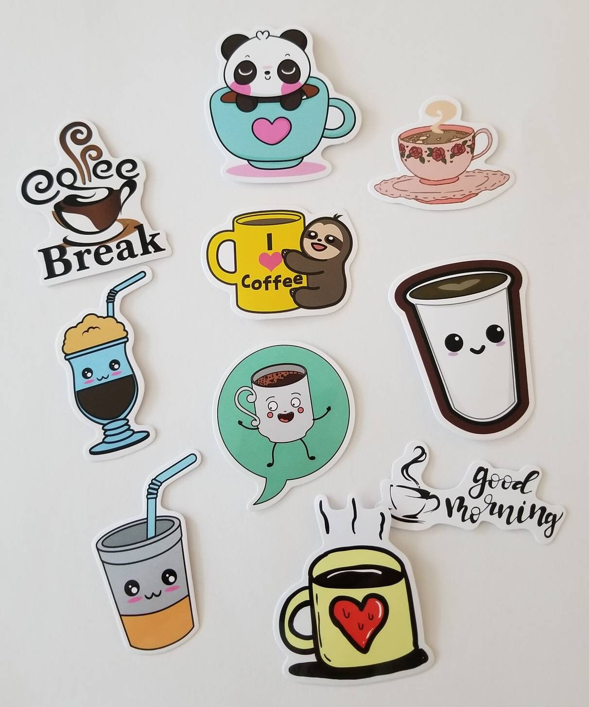 Coffee Stickers 10 Pack - Etsy