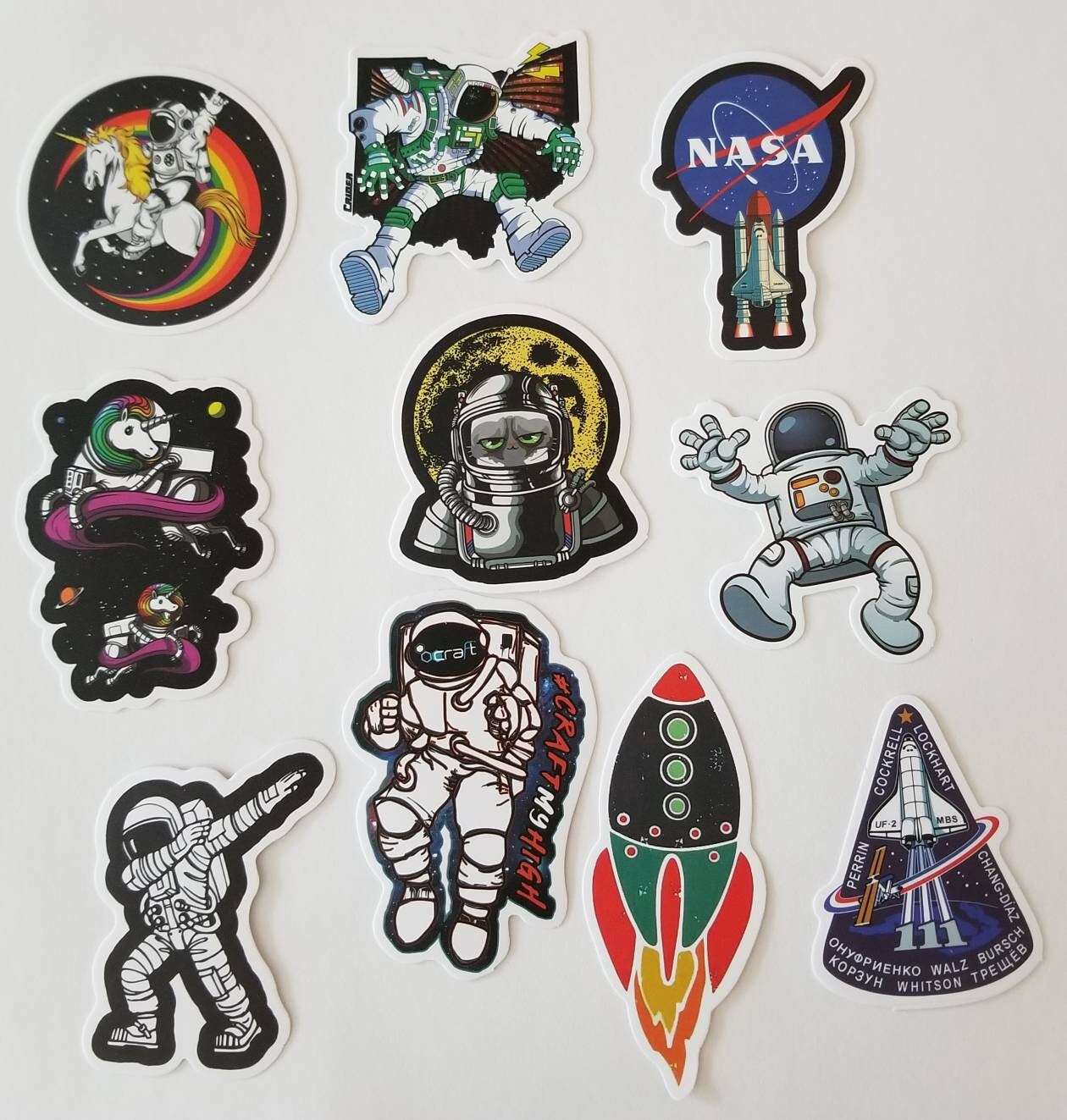 Space Stickers Pack of 10 - Etsy