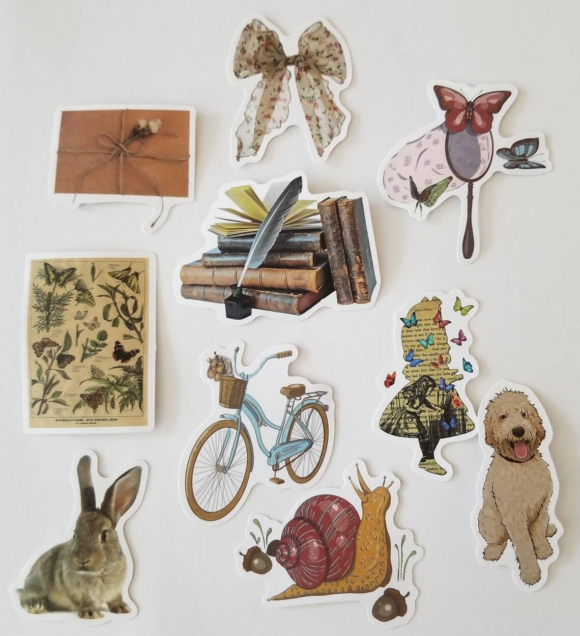 Vintage Style Cottagecore Stickers Pack of 10 - Etsy