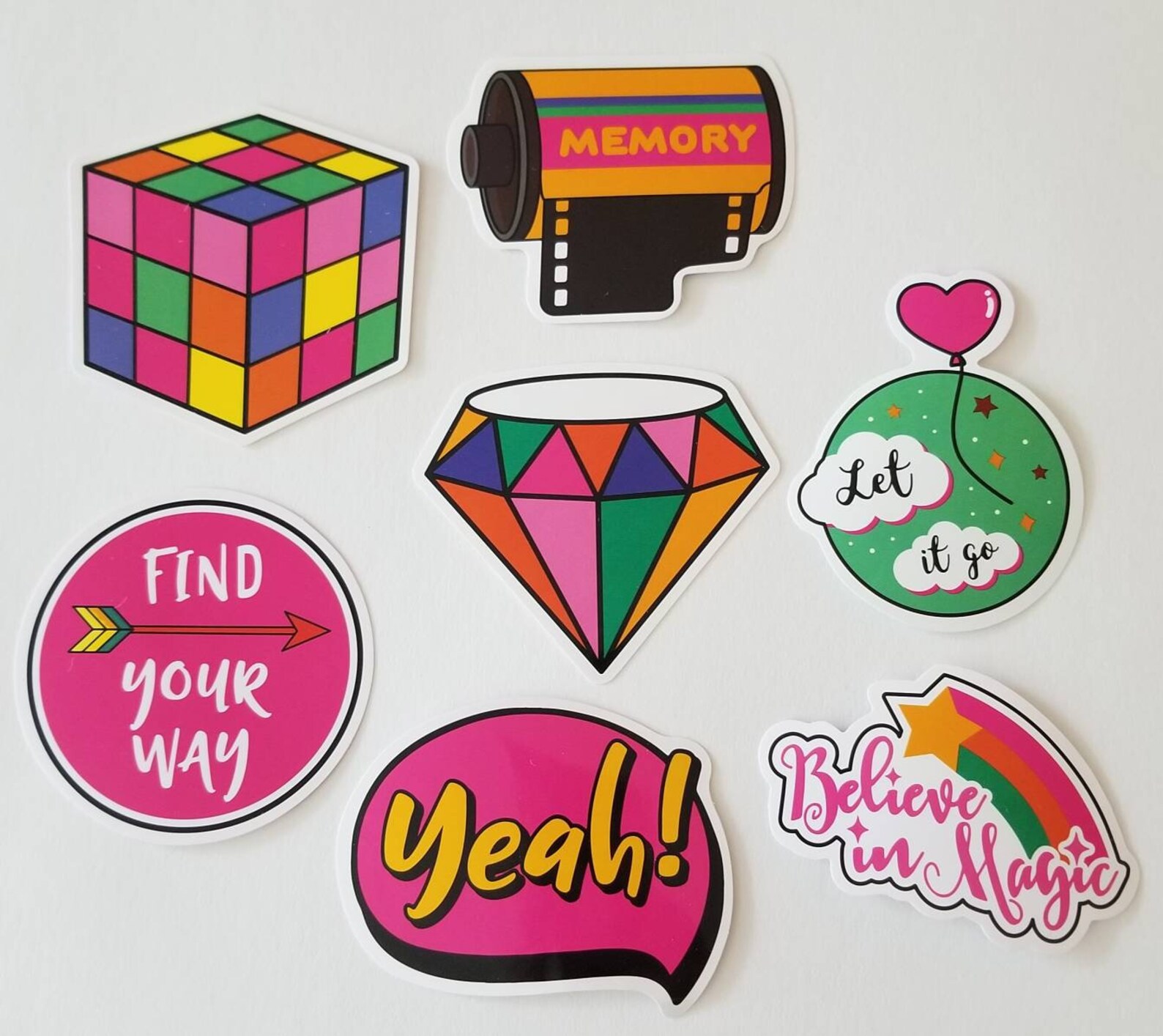 Cute Retro Stickers 10 Pack - Etsy