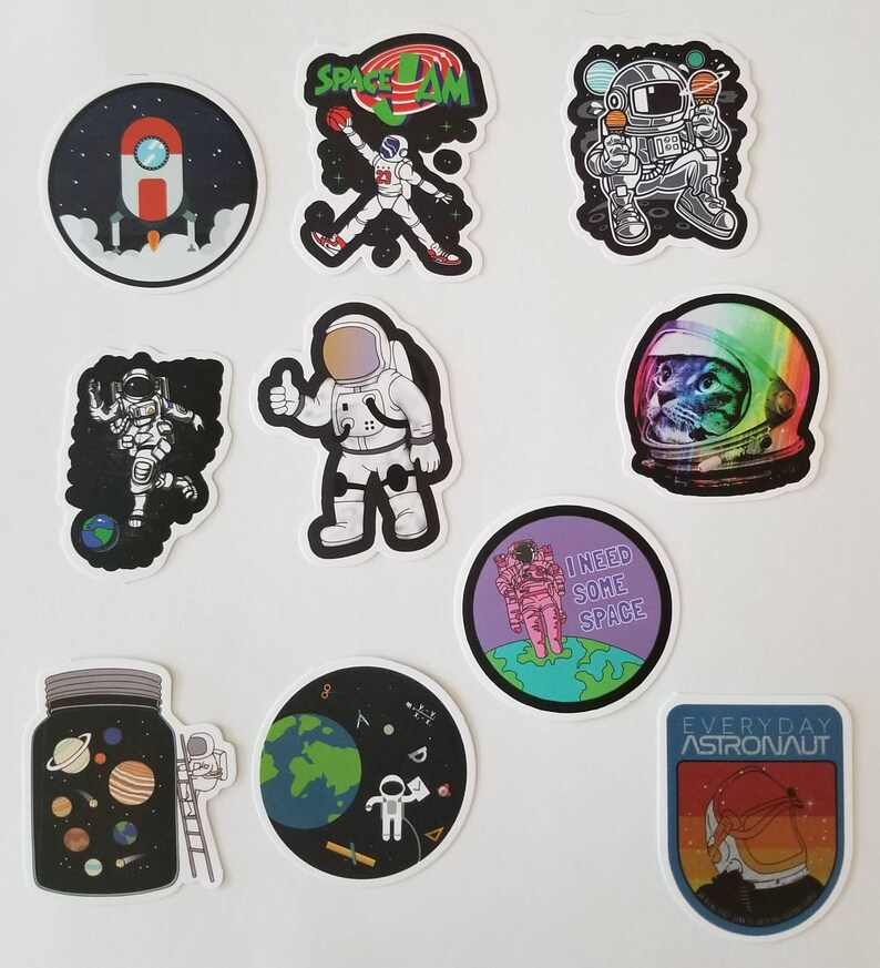 Space Stickers Pack of 10 - Etsy