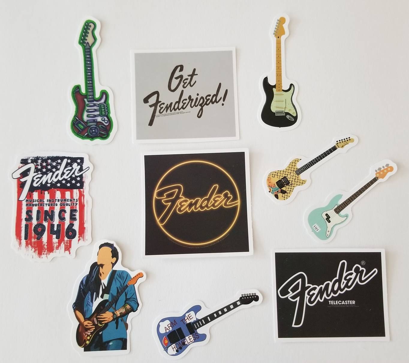 Guitar Stickers 10 Pack - Etsy
