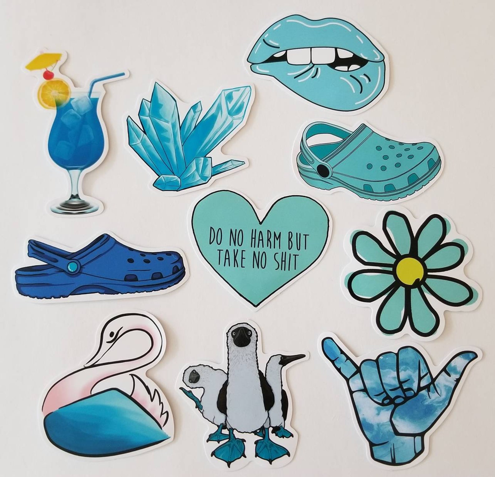 Blue Aesthetic Stickers 10 Pack - Etsy