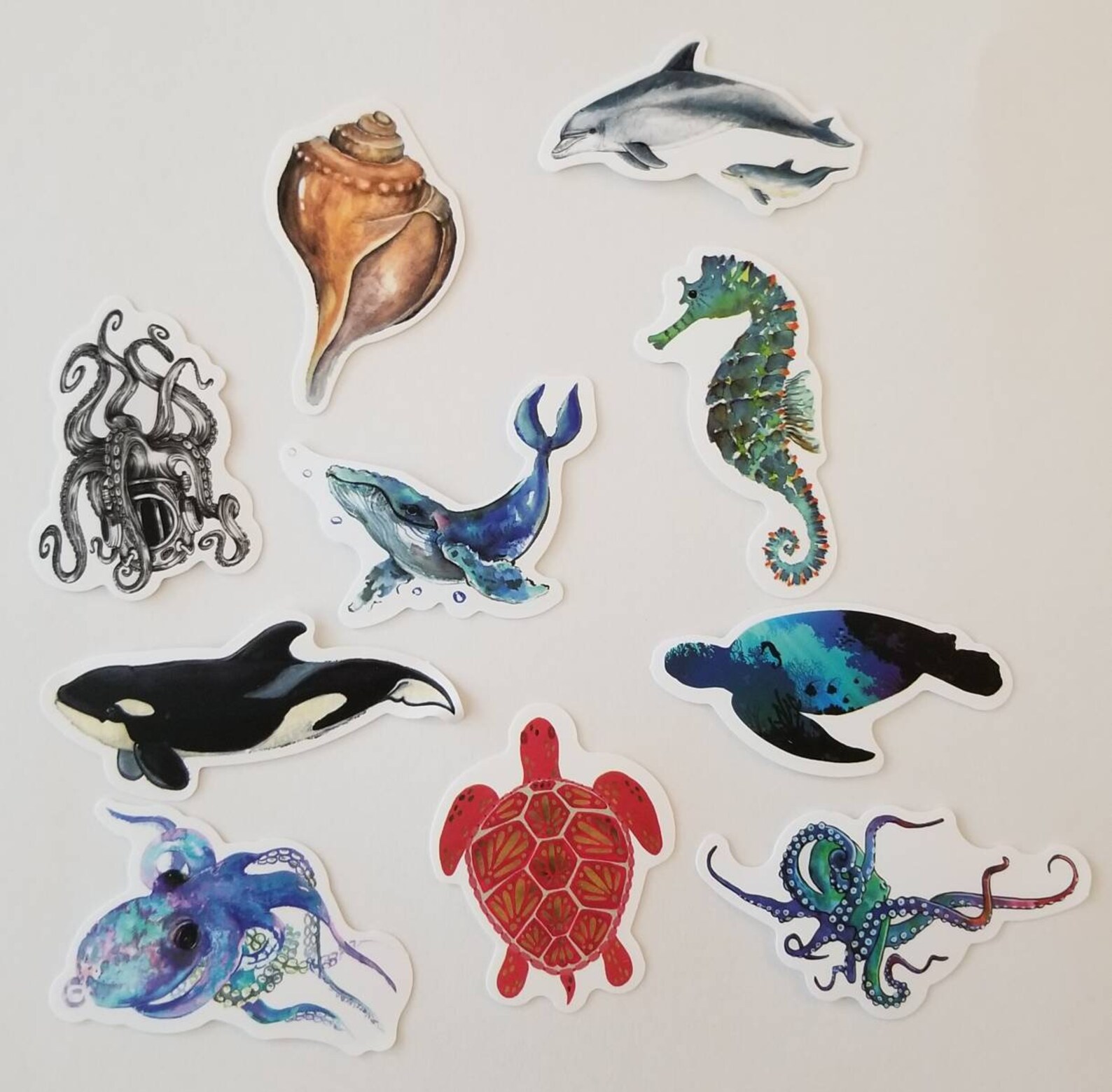 Ocean Animal Stickers 10 Pack - Etsy