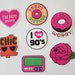 Cute Retro Stickers 10 Pack - Etsy