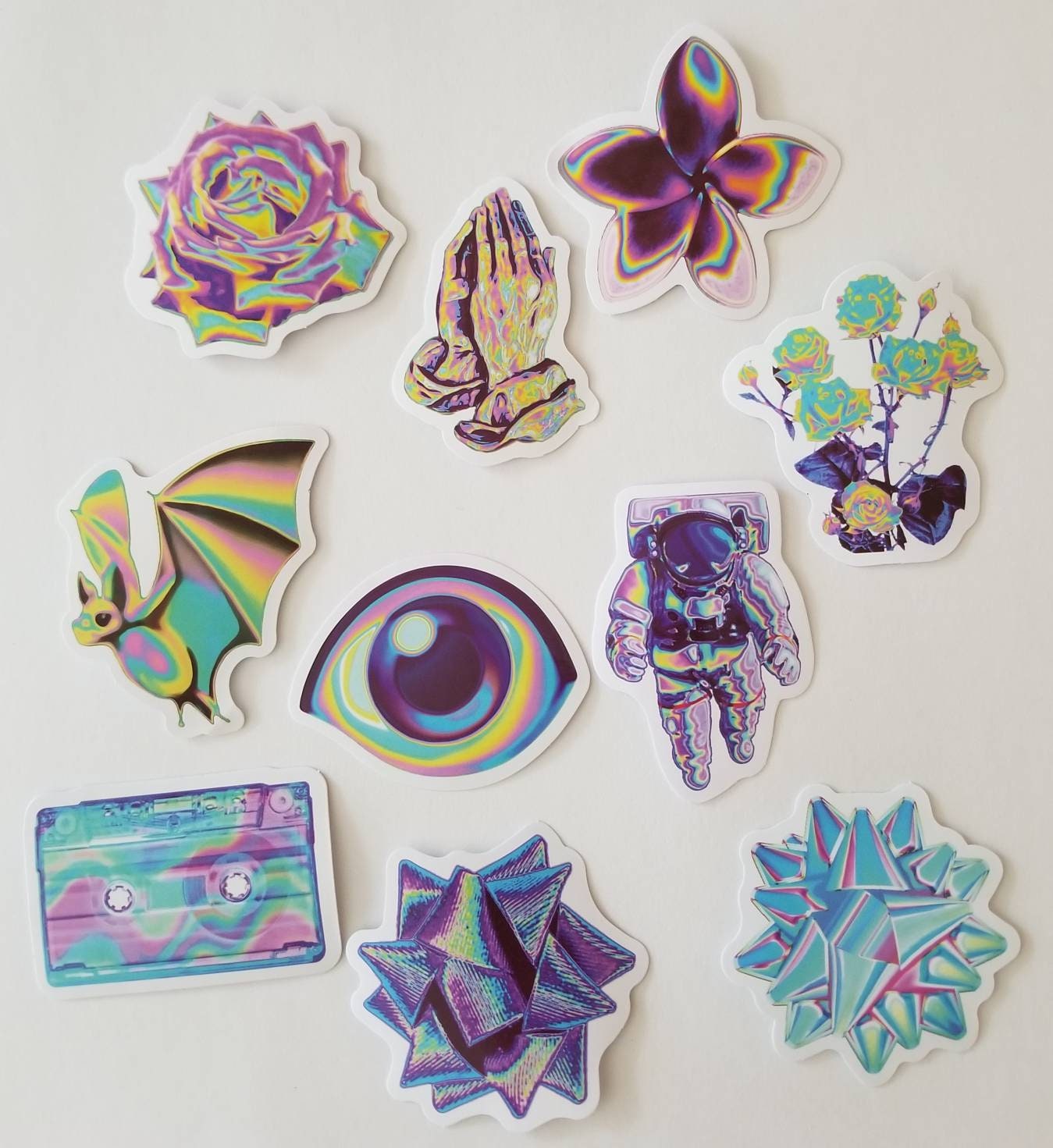 Colorful Aesthetic Stickers 10 Pack - Etsy