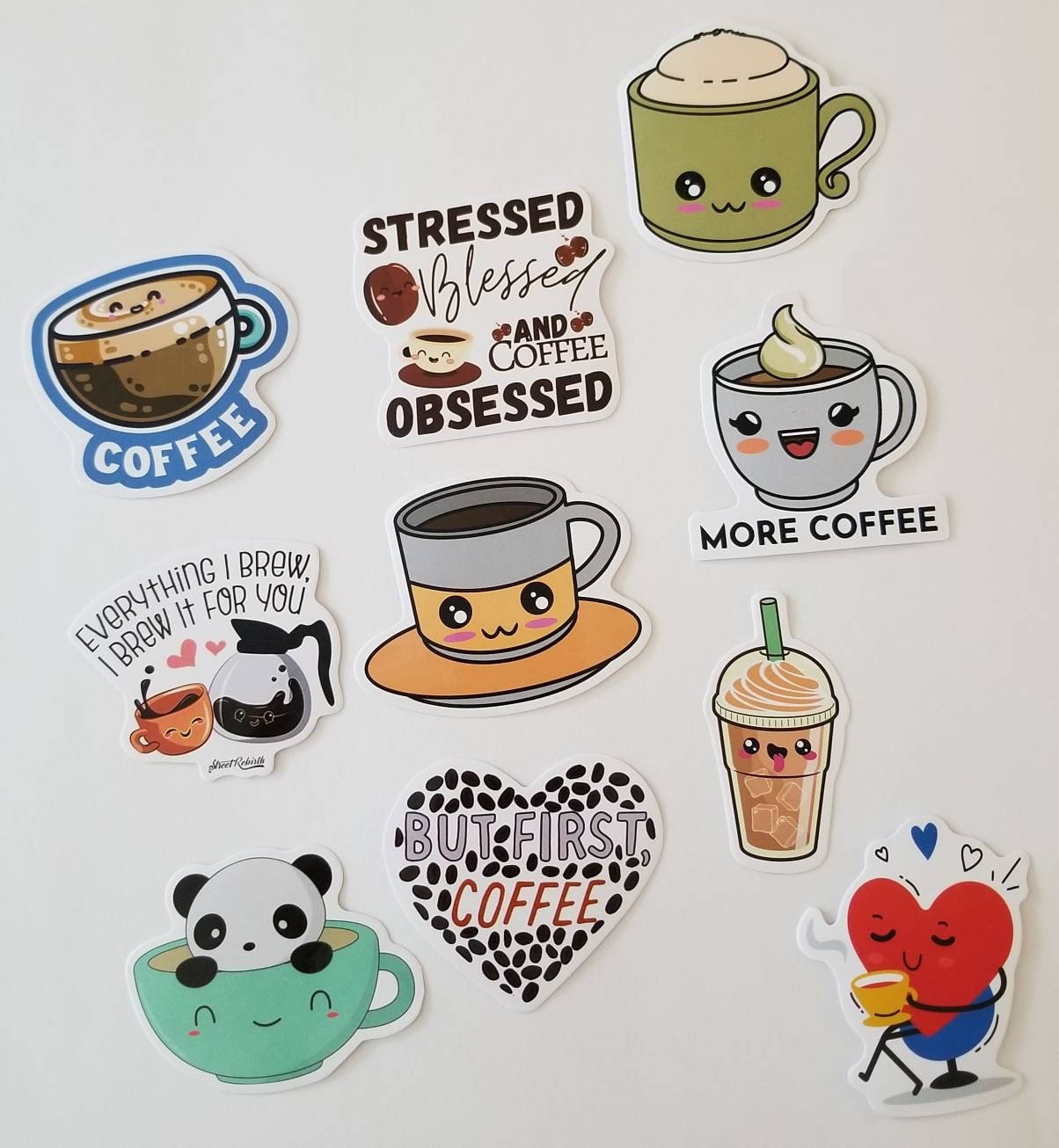 Coffee Stickers 10 Pack - Etsy