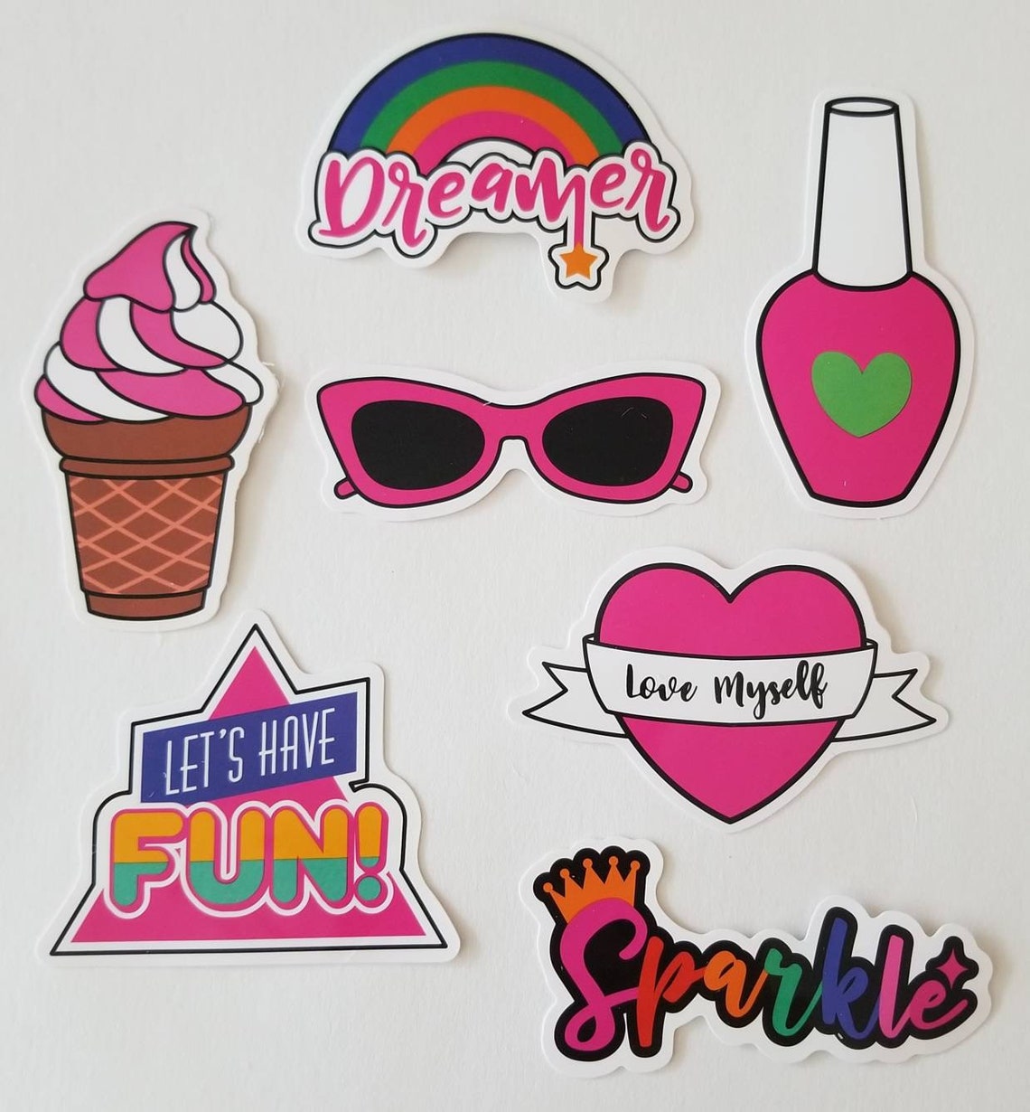 Cute Retro Stickers 10 Pack - Etsy