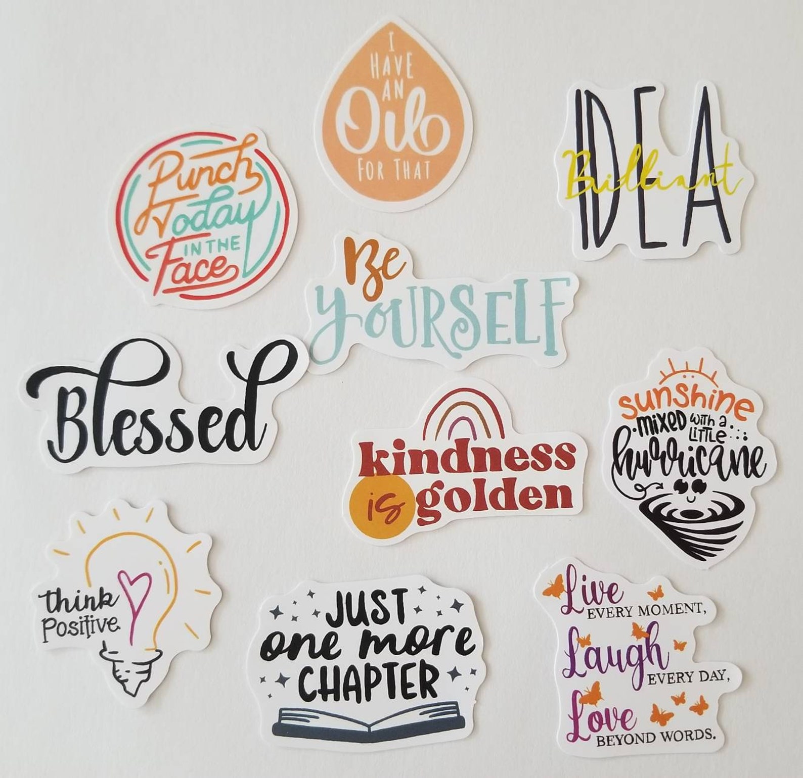 Inspirational Quote Stickers 10 Pack - Etsy