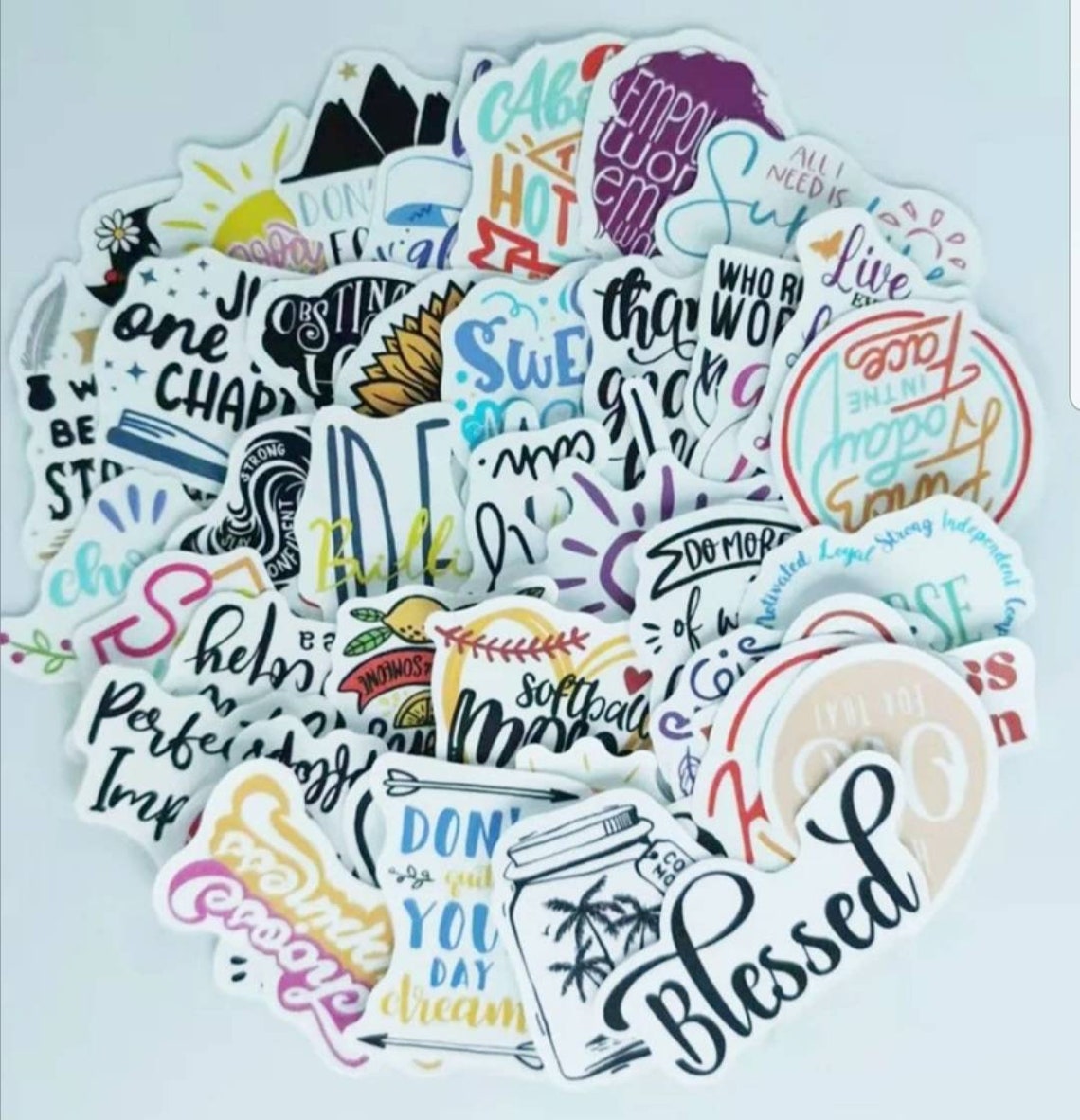 Inspirational Quote Stickers 10 Pack - Etsy