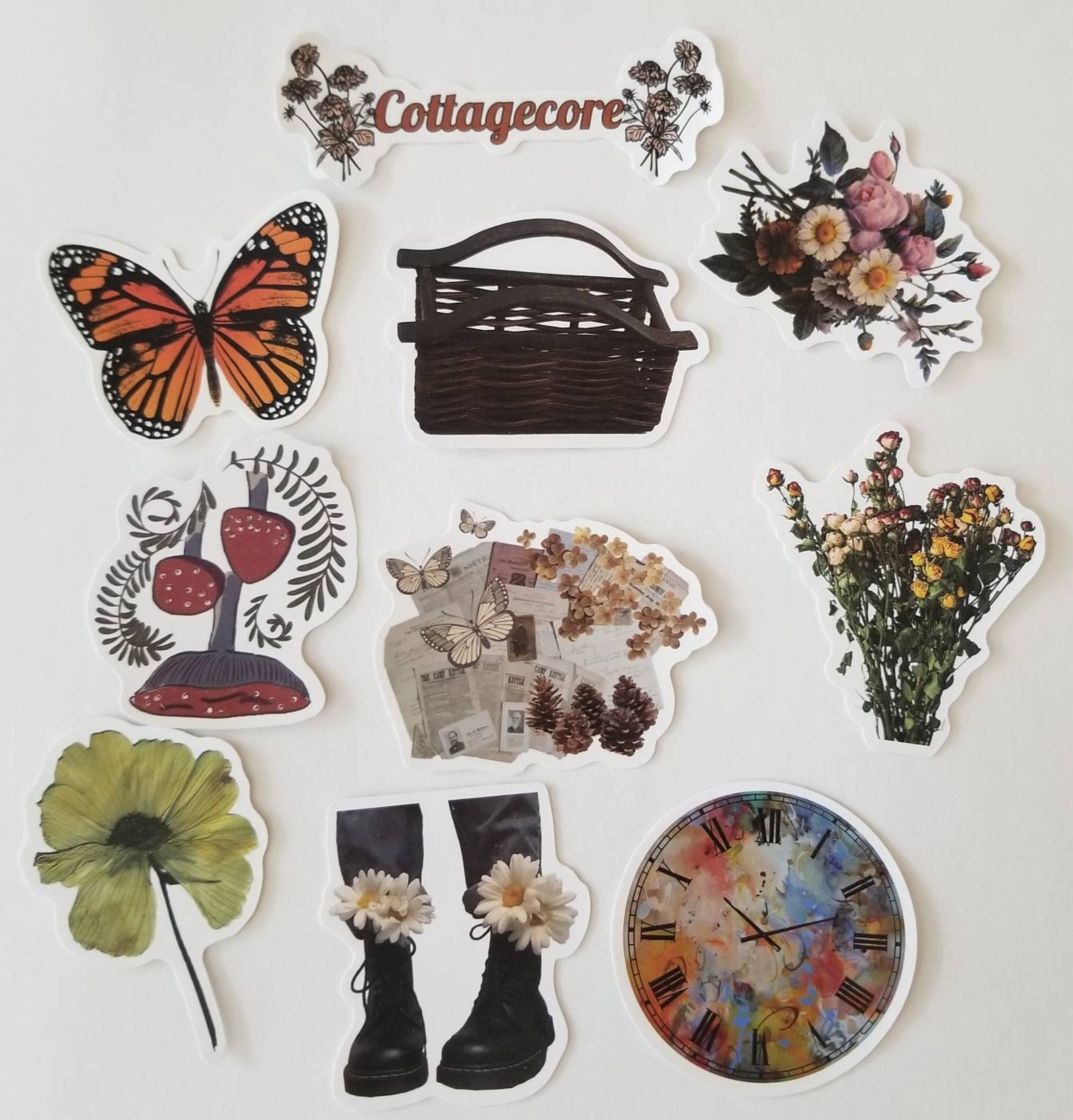 Vintage Style Cottagecore Stickers Pack of 10 - Etsy
