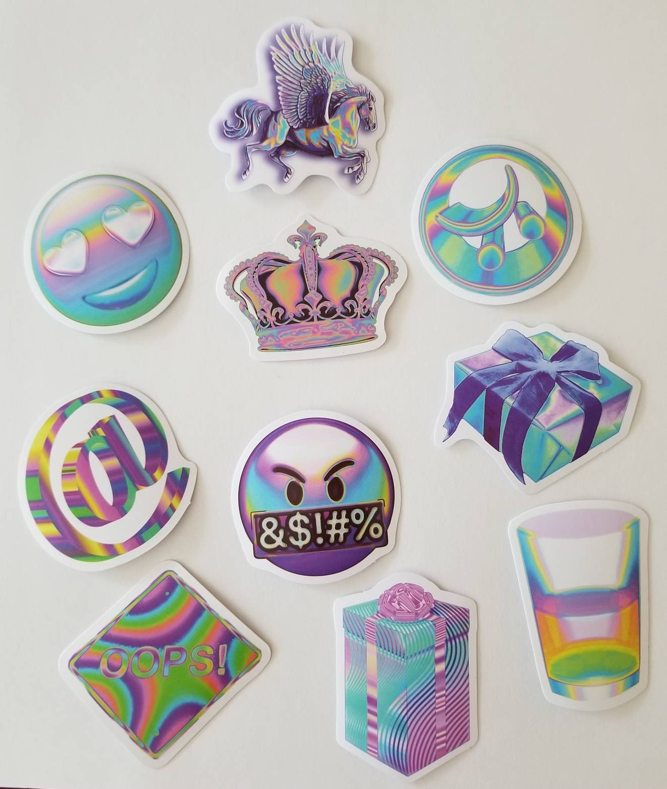 Colorful Aesthetic Stickers 10 Pack - Etsy
