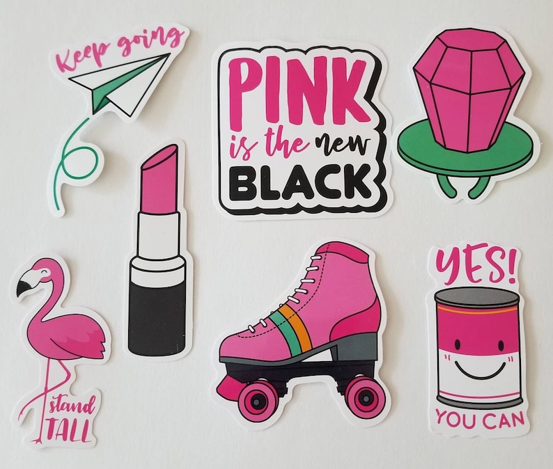 Cute Retro Stickers 10 Pack - Etsy