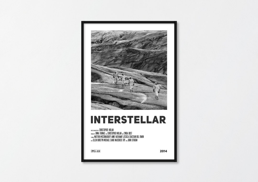 Interstellar Movie Poster | Minimalist Movie Poster | Christopher Nolan ...