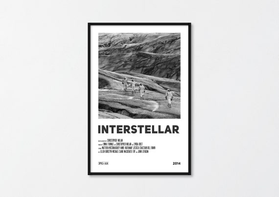 Interstellar Movie Poster Minimalist Movie Poster | Etsy