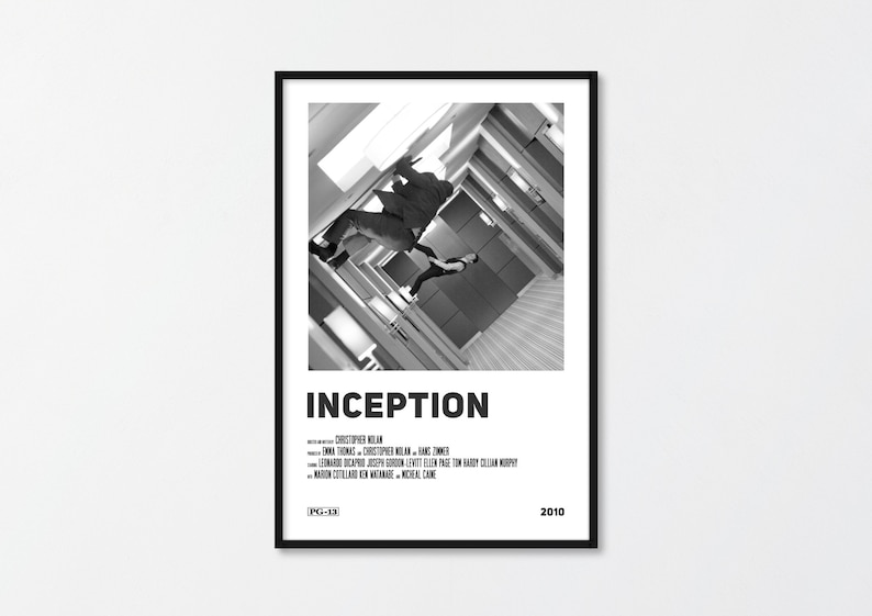 Inception Movie Poster | Minimalist Movie Poster | Christopher Nolan ...