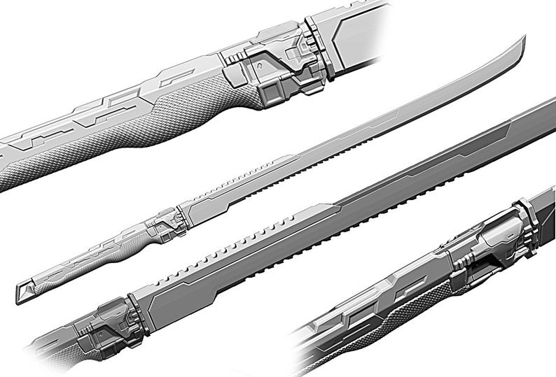 Ghostrunner Helmet and Sword 3d-models for Print - Etsy