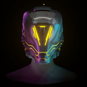 Ghostrunner ONLY Helmet 3d Model for Print - Etsy