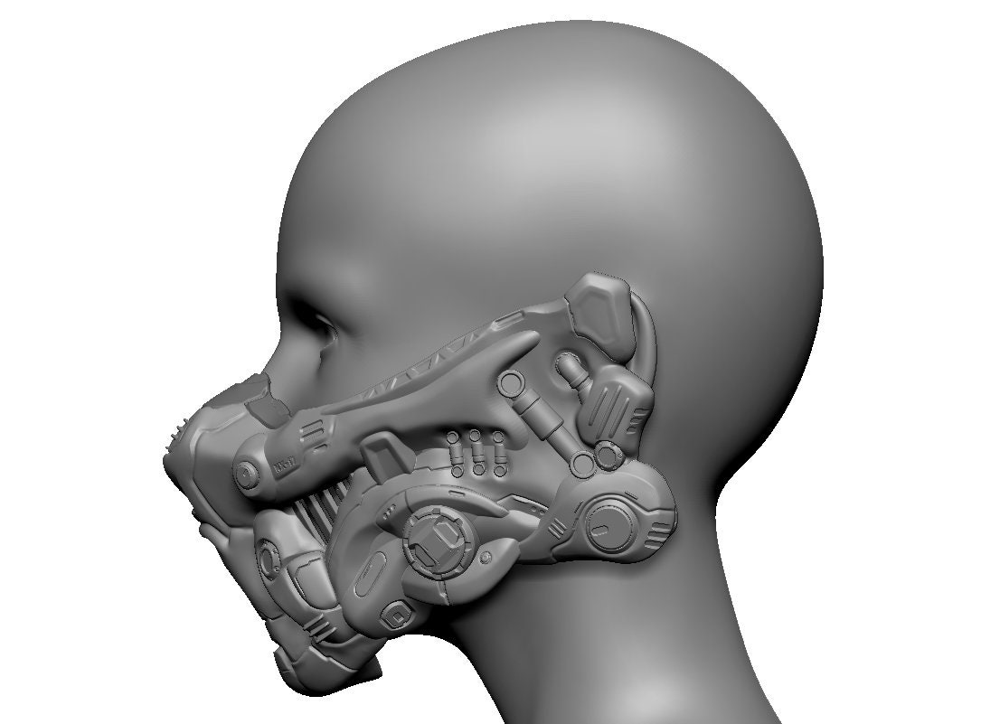 NX-7 Mech Mask Printable STL - Etsy