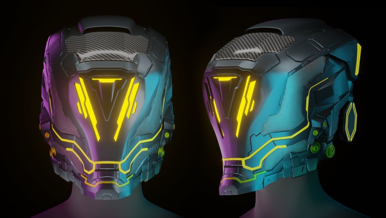 Ghostrunner ONLY Helmet 3d-model for Print - Etsy