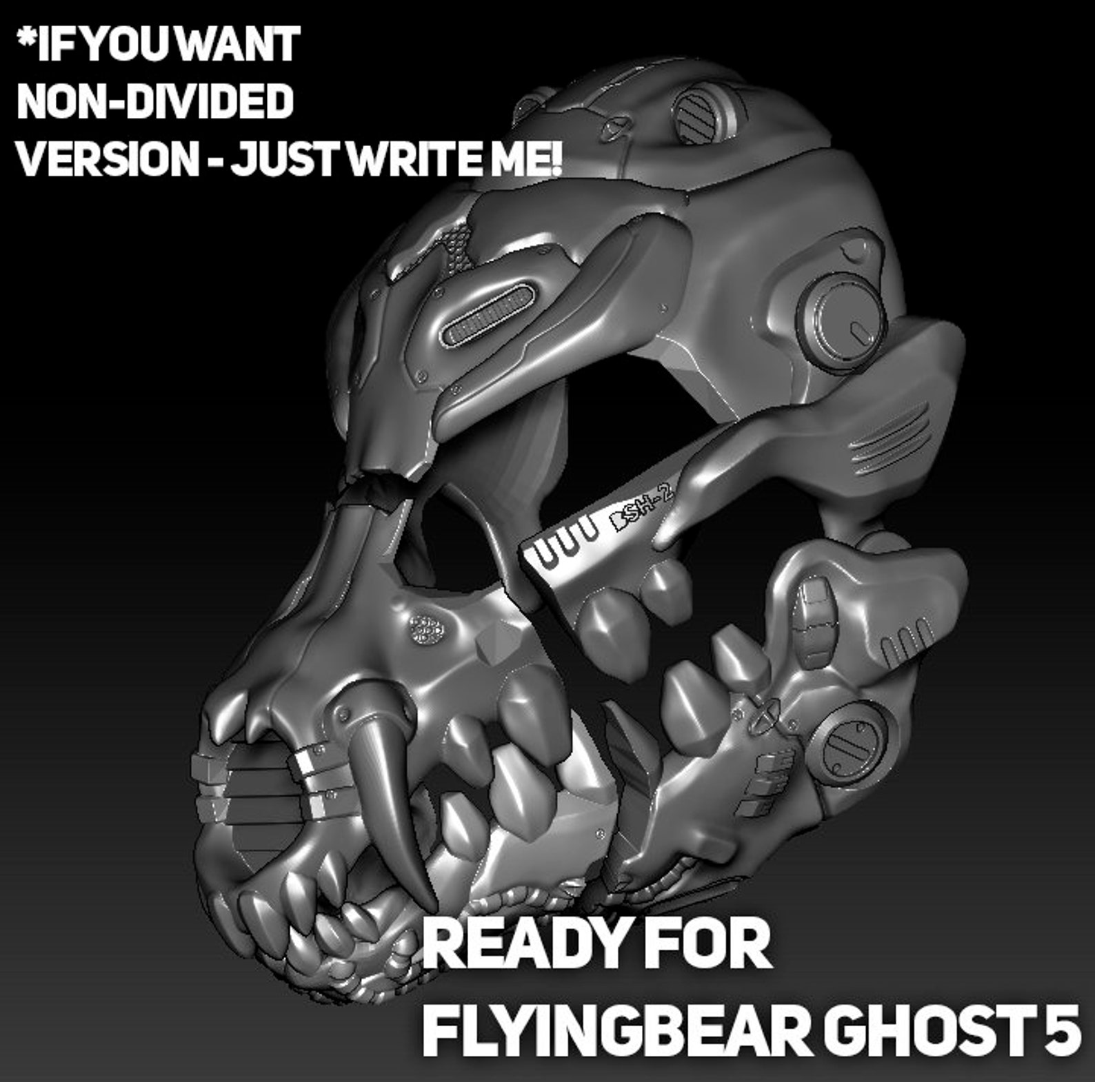 Bionic Skulldog 3d-model for 3d Print cyberskull - Etsy