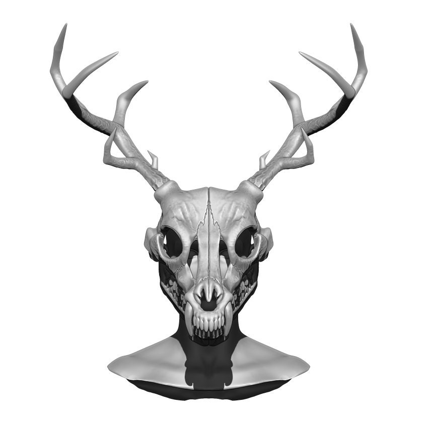 Wendigo Skull Base 3d-model for Print - Etsy