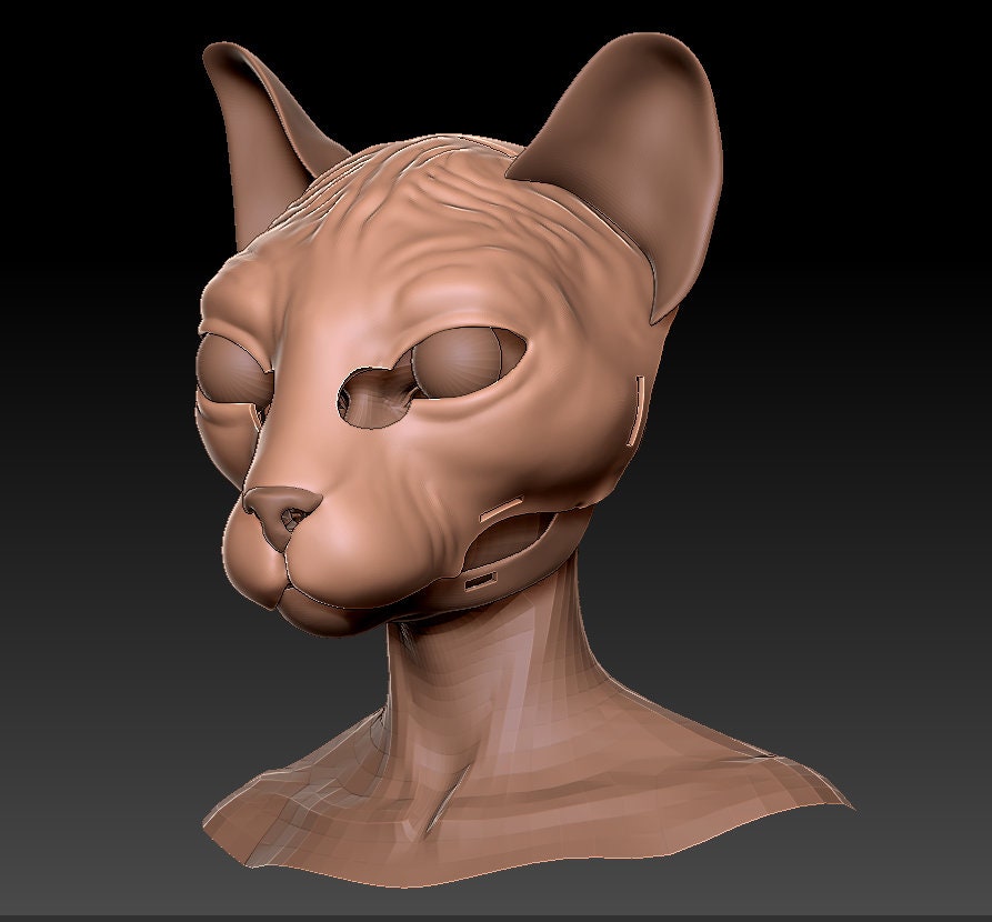 Sphynx Cat 3d Model for Print - Etsy