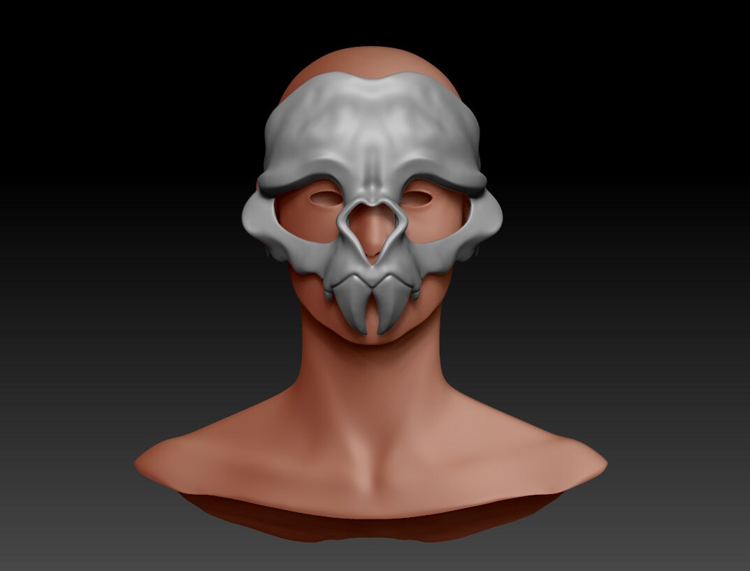 Bat Skull Mask 3d-models for 3d-print - Etsy Australia