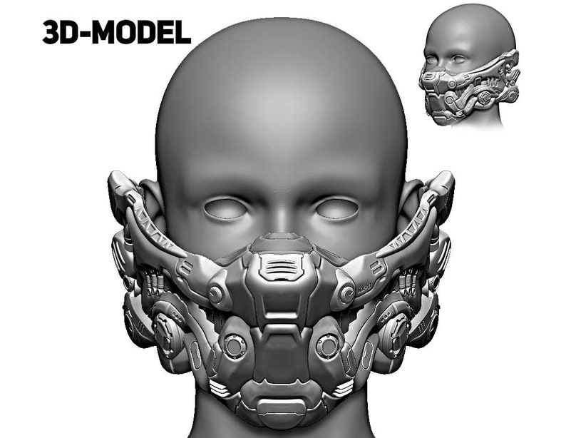 NX-7 Mech Mask Printable STL - Etsy
