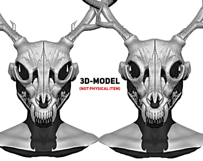 Wendigo Skull Base 3d-model for Print - Etsy