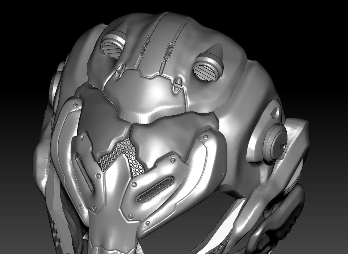 Bionic Skulldog 3d-model for 3d Print cyberskull - Etsy