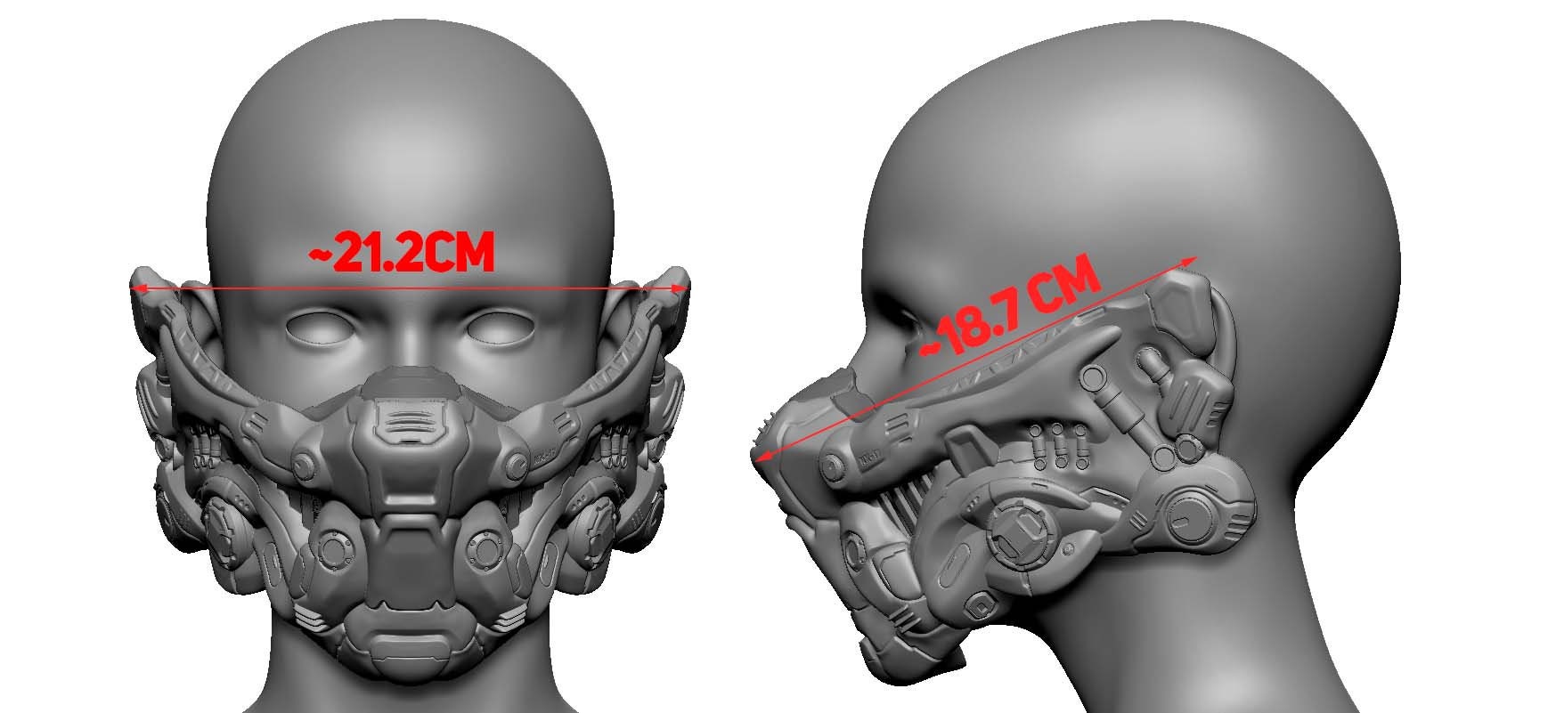 NX-7 Mech Mask Printable STL - Etsy