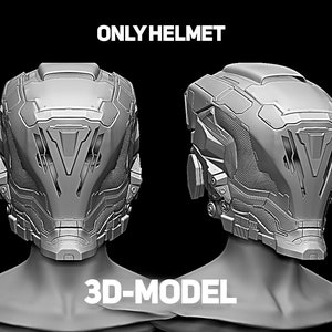 Ghostrunner ONLY Helmet 3d Model for Print - Etsy