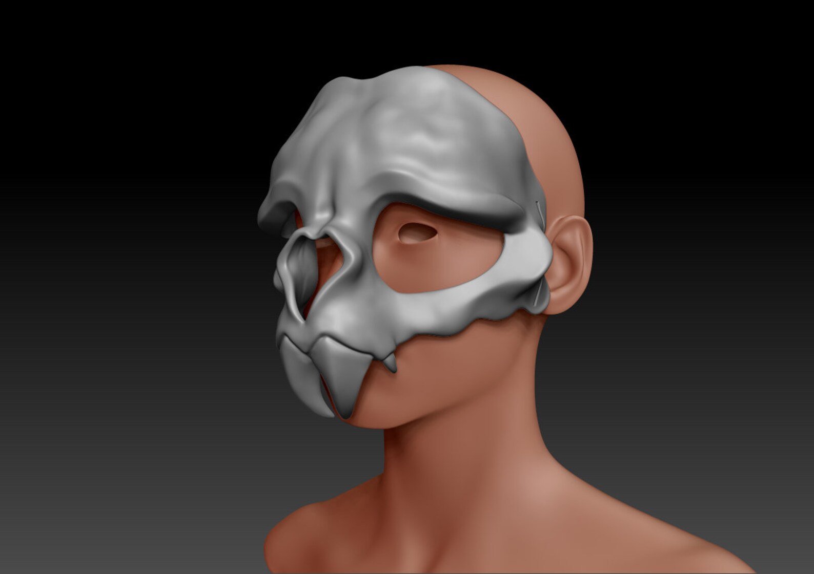 Bat Skull Mask 3d-models for 3d-print - Etsy