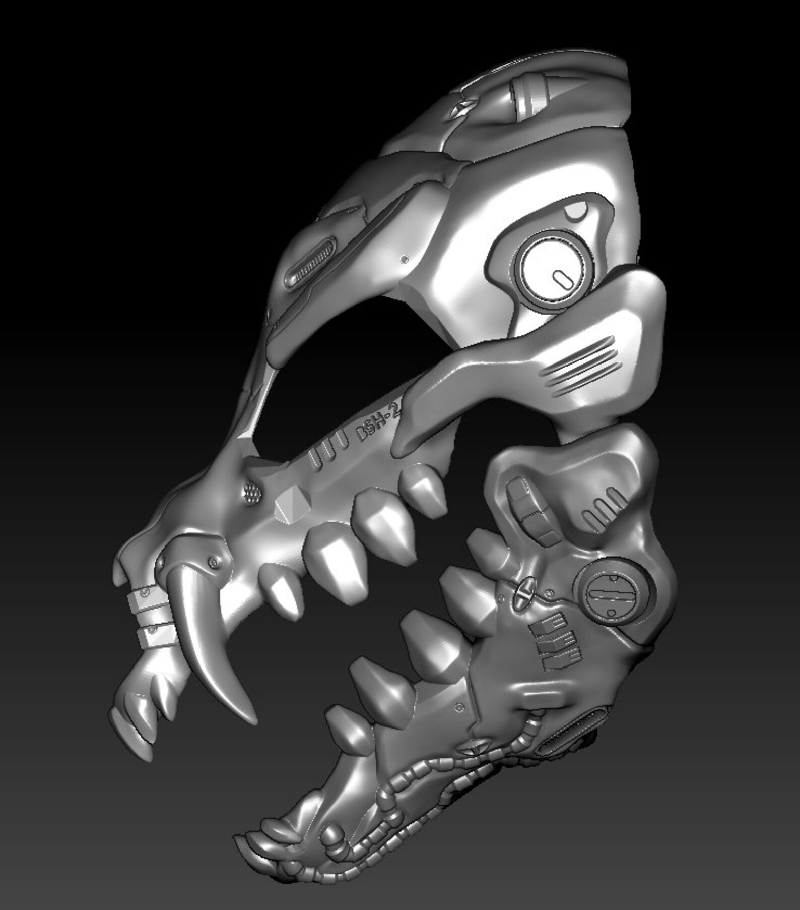 Bionic Skulldog 3d-model for 3d Print cyberskull - Etsy