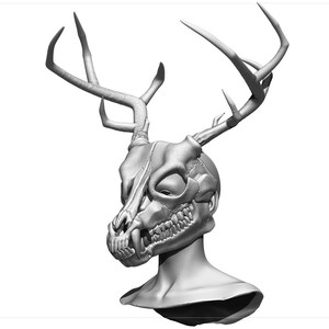 Wendigo Skull Base 3d-model for Print - Etsy