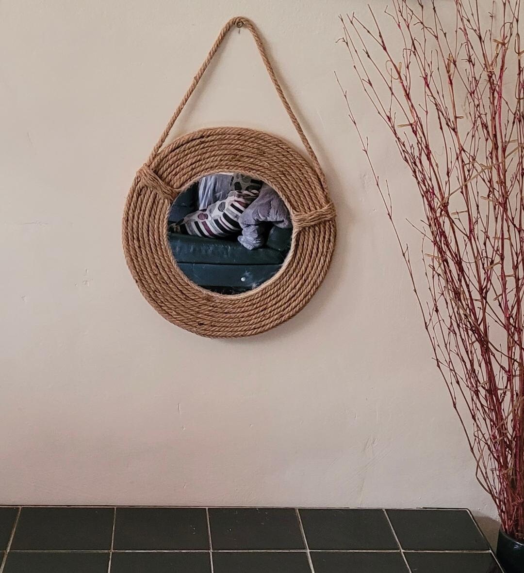 Nautical Style Rope Mirror - Etsy