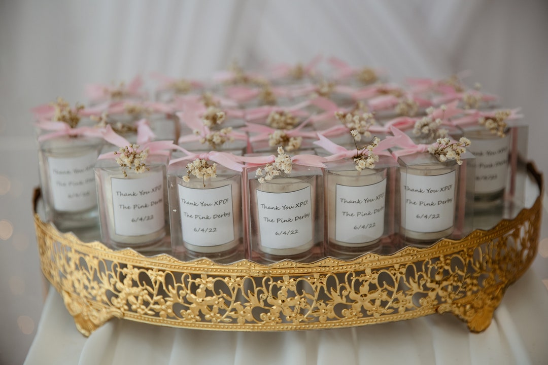 Candle Wedding Favors For Guests Personalized Candle Favor Luxury