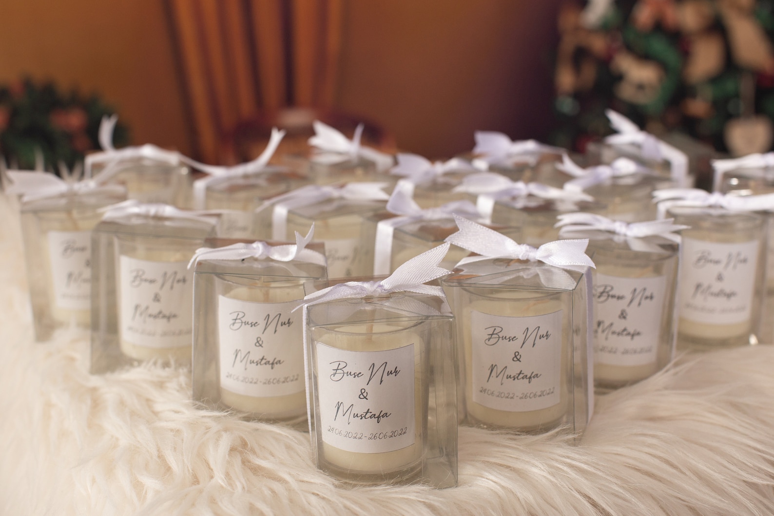 Personalised Candle Wedding Favor For Guests Unique Fancy Etsy