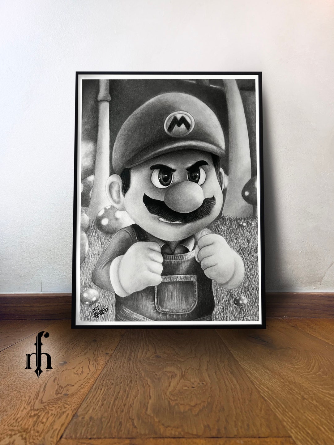Super Mario Drawing Prints - Etsy